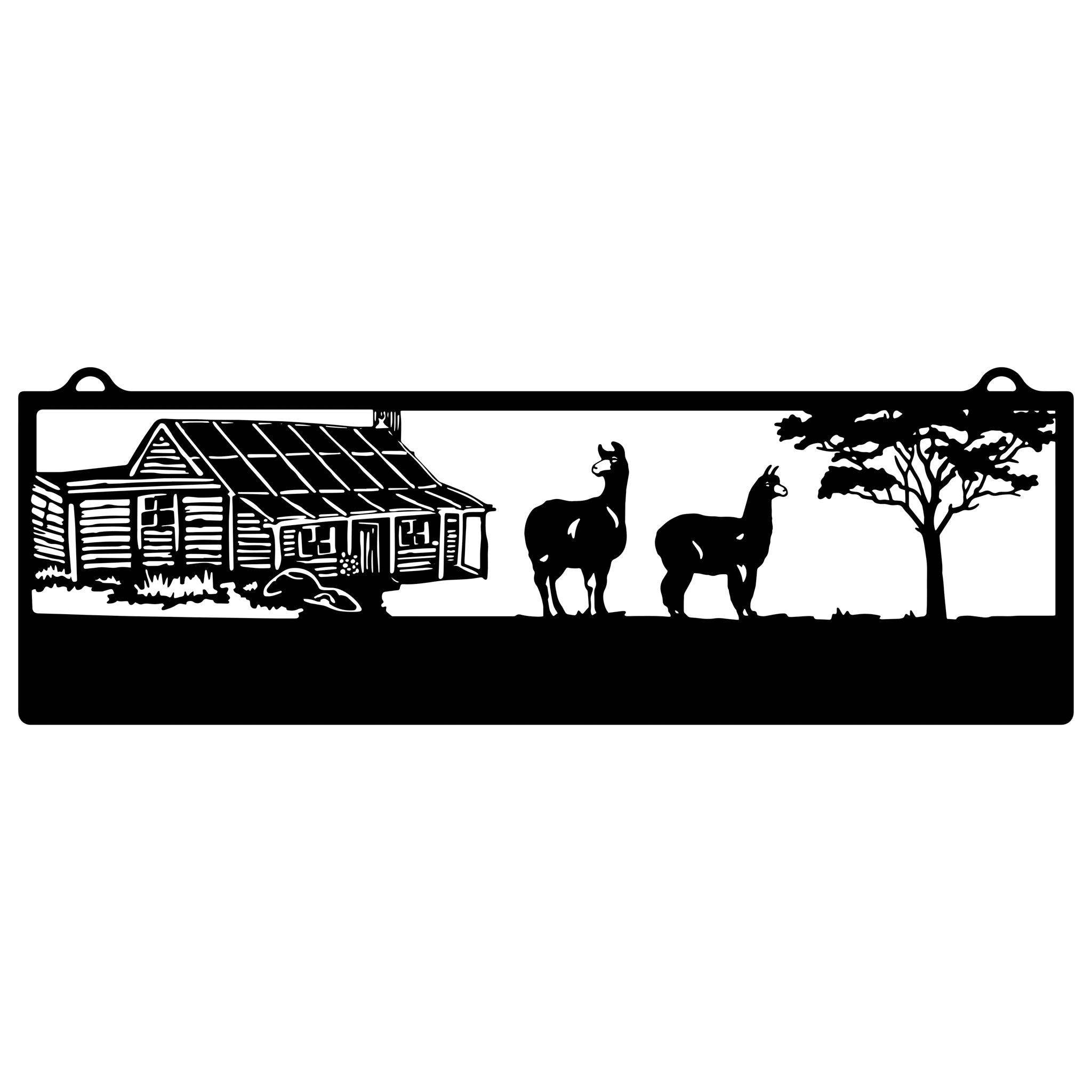 Homestead with Alpaca Farm Sign – Custom Farm Signs