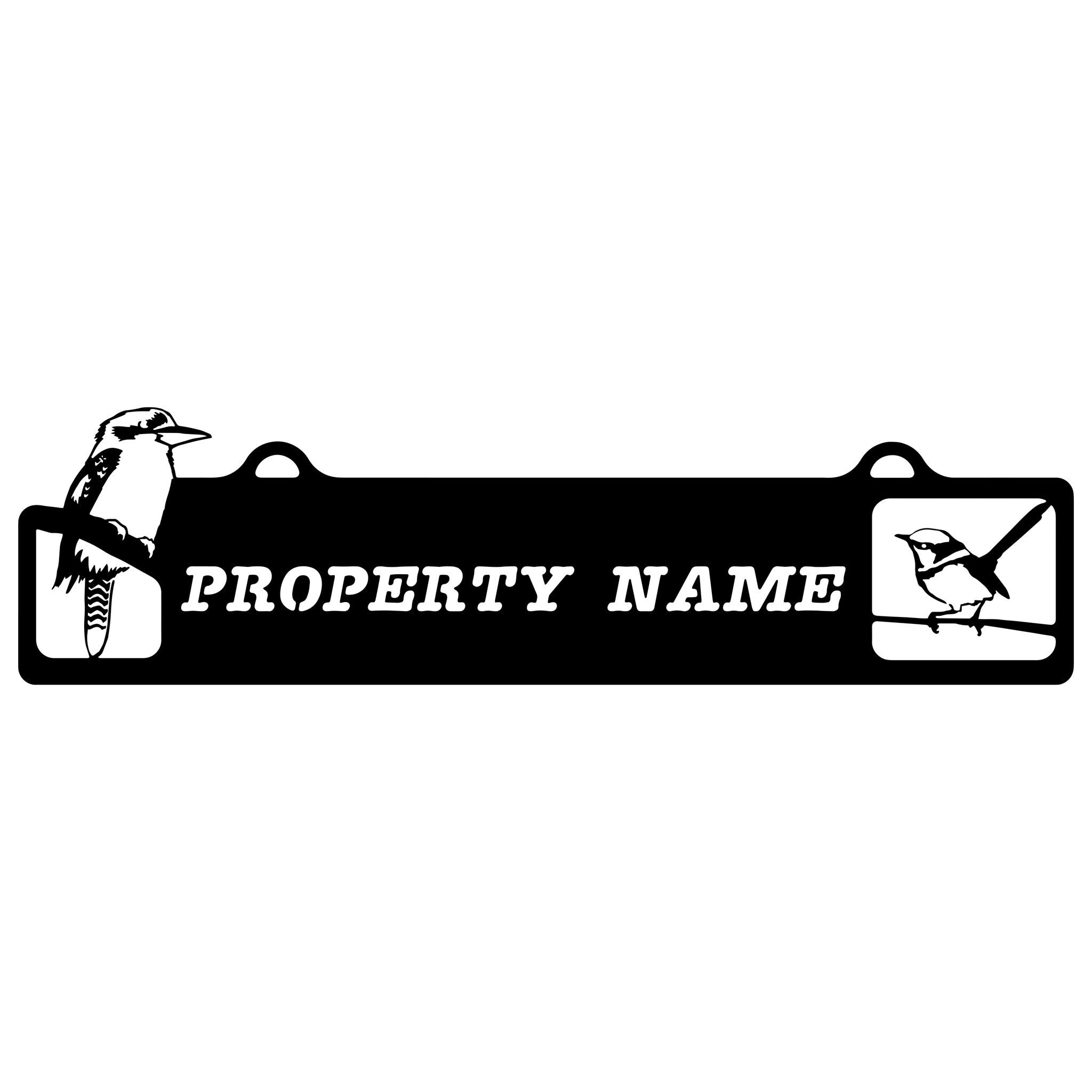 Kookaburra and Wren Farm Sign – Custom Farm Signs