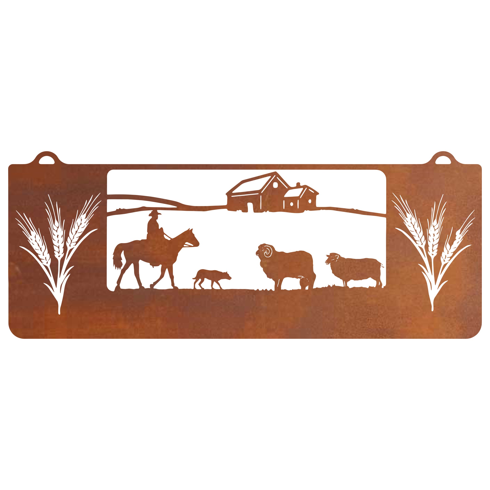Stockman Wheat and Homestead Farm Sign – Custom Farm Signs
