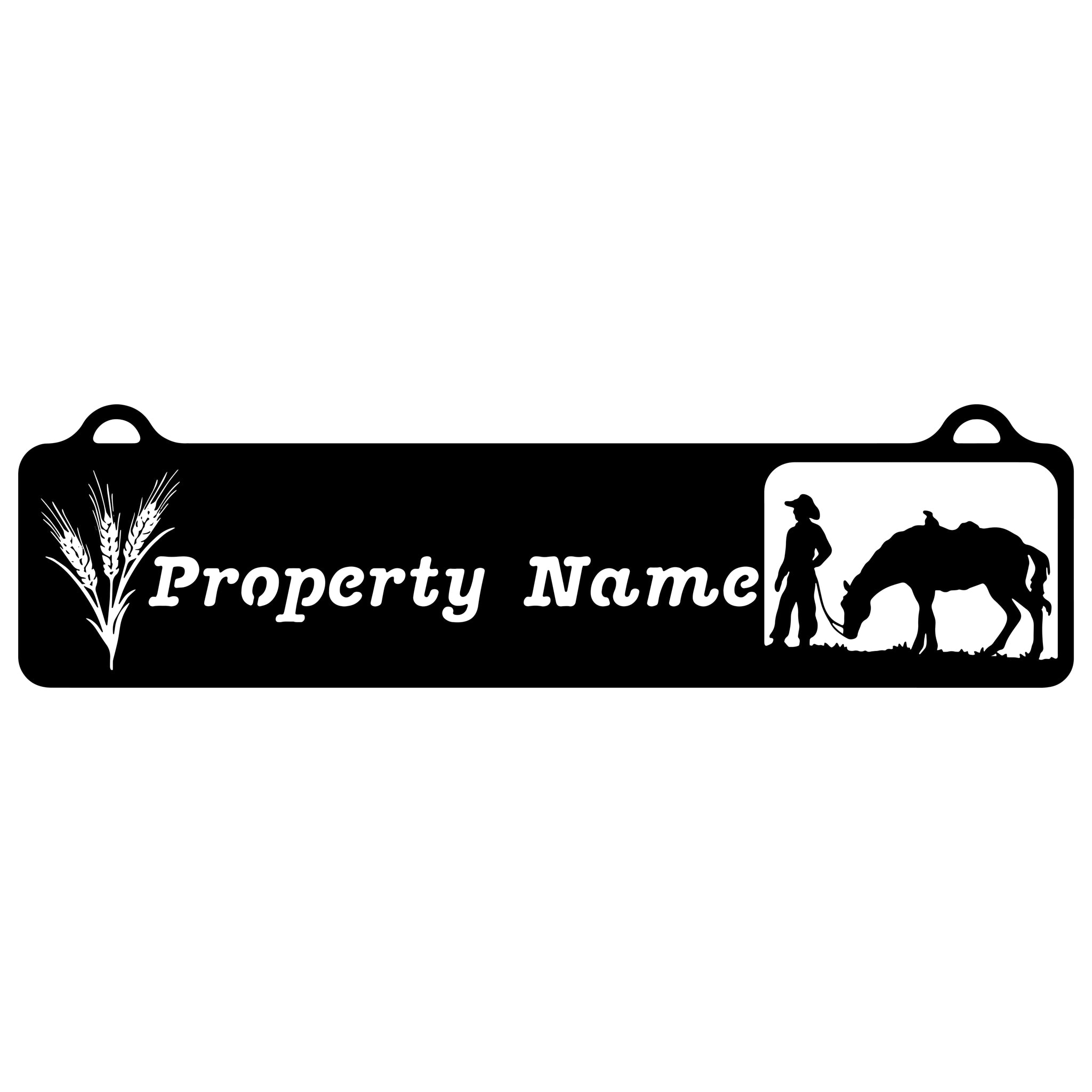 Stockman Wheat Farm Sign – Custom Farm Signs
