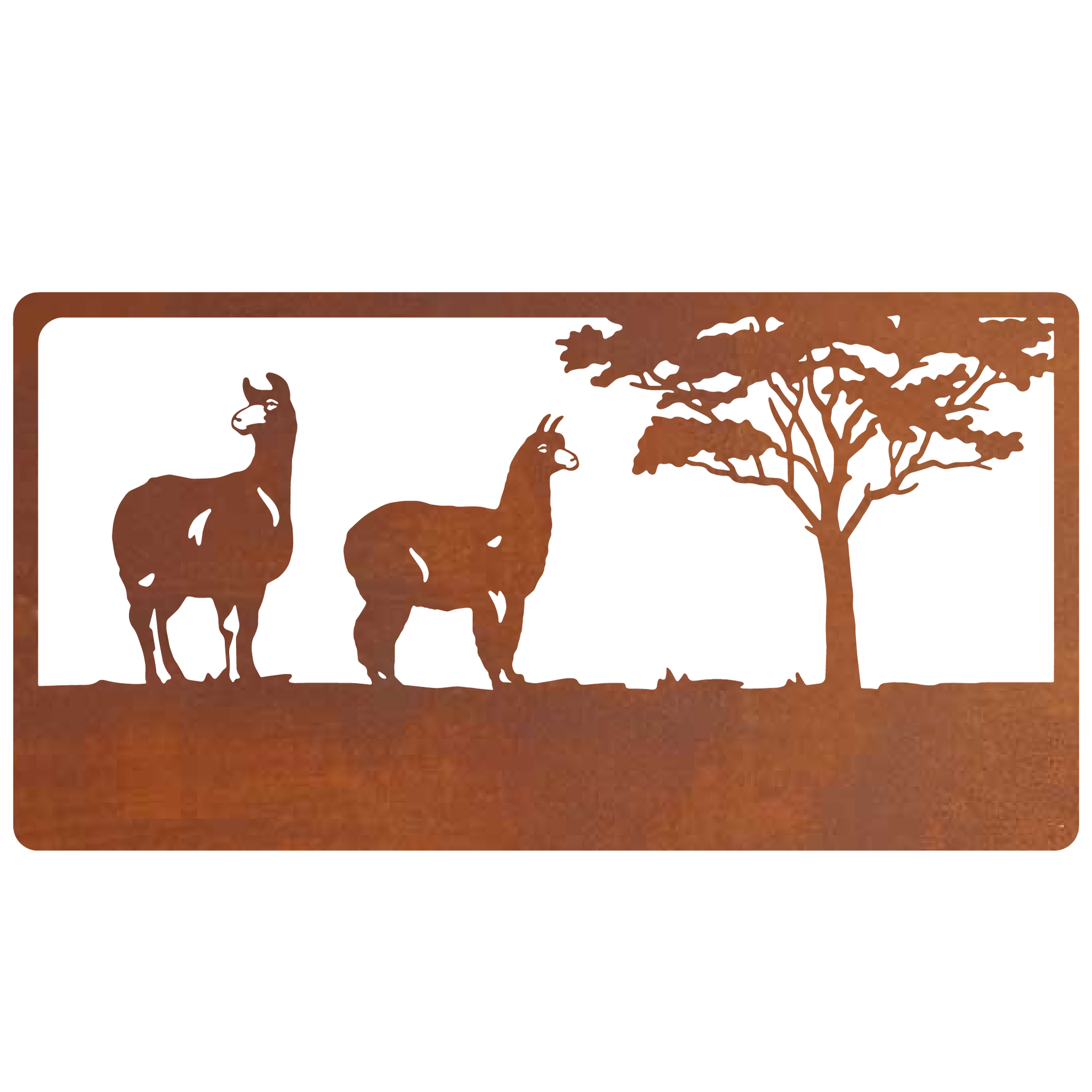 Alpaca Under a Tree – Custom Farm Signs