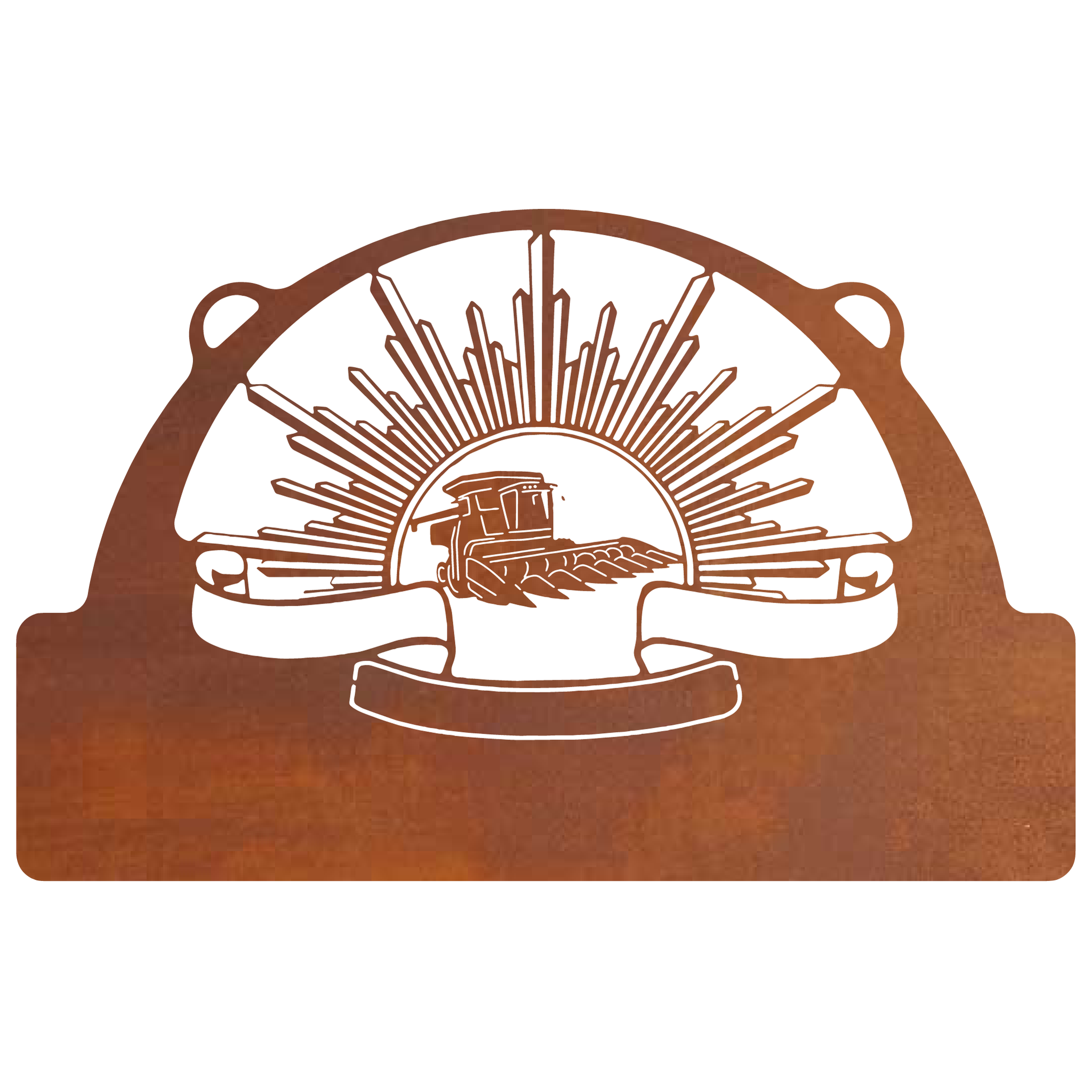 Rising Sun with Header – Custom Farm Signs